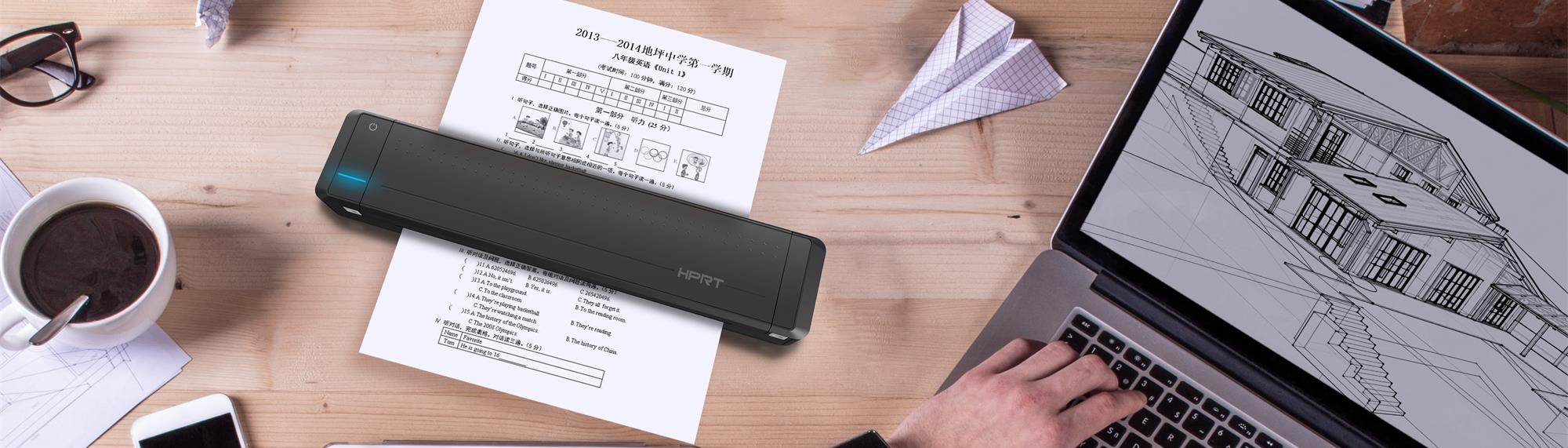 HPRT Portable Thermal Inkless A4 Printer – Wireless, On-the-Go Printing
