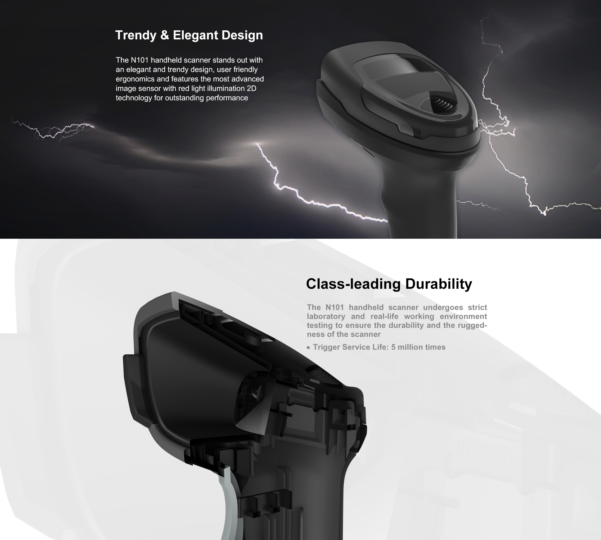 Import Mobile Barcode Scanner, 2D Barcode Scanner N101 Wholesale | HPRT