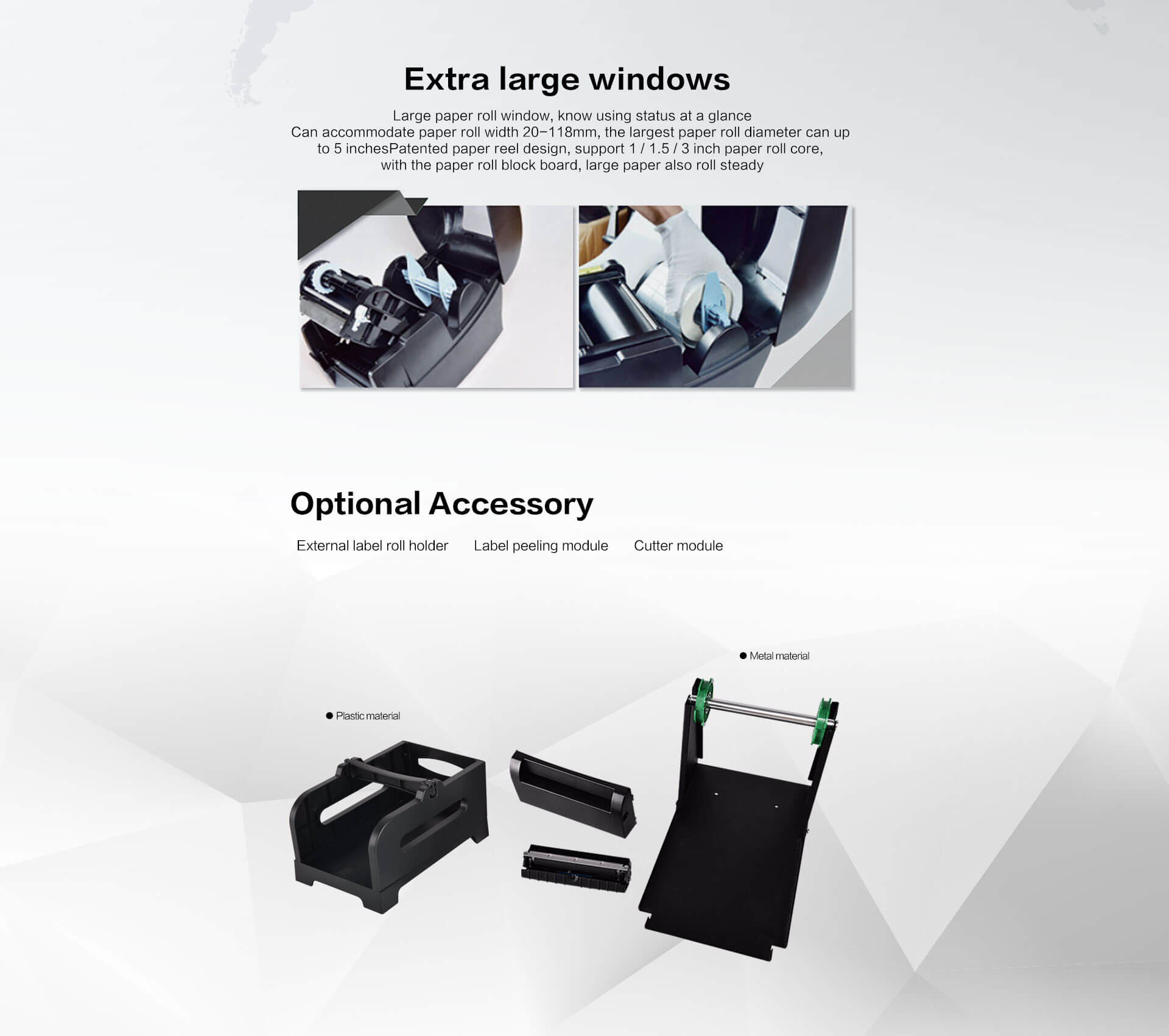 Customize Barcode Label Printer, Thermal Transfer Barcode Printer HT300 ...