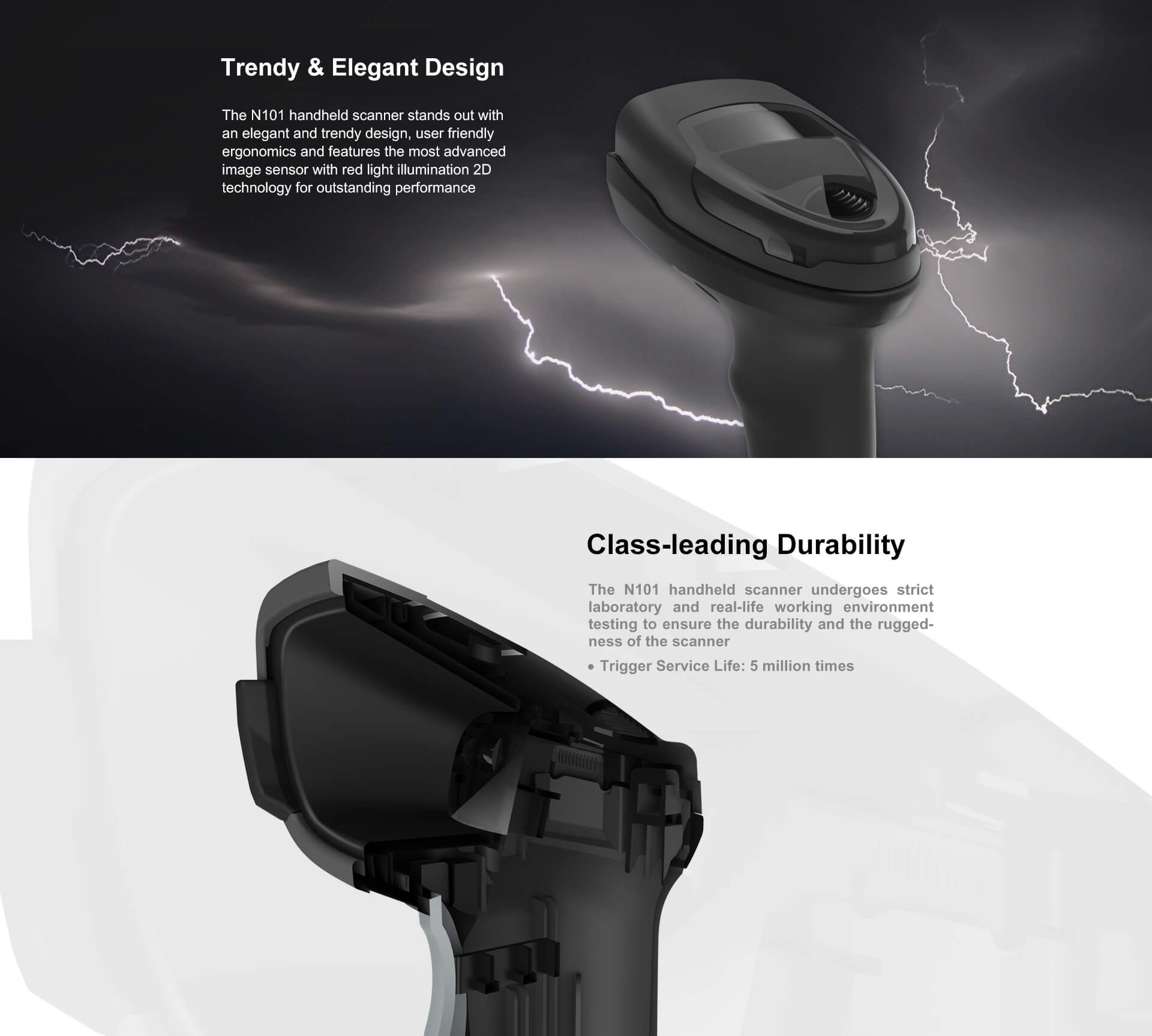 Import Mobile Barcode Scanner, 2D Barcode Scanner N101 Wholesale | HPRT