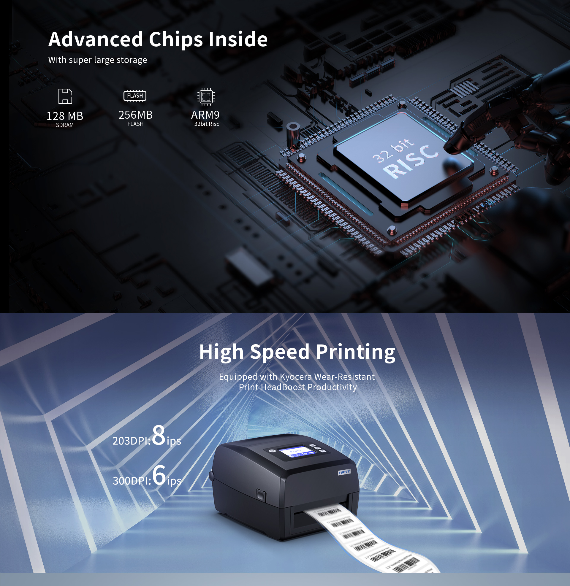 4 inch Thermal Transfer Barcode Printer, Thermal label printer Vendor ...