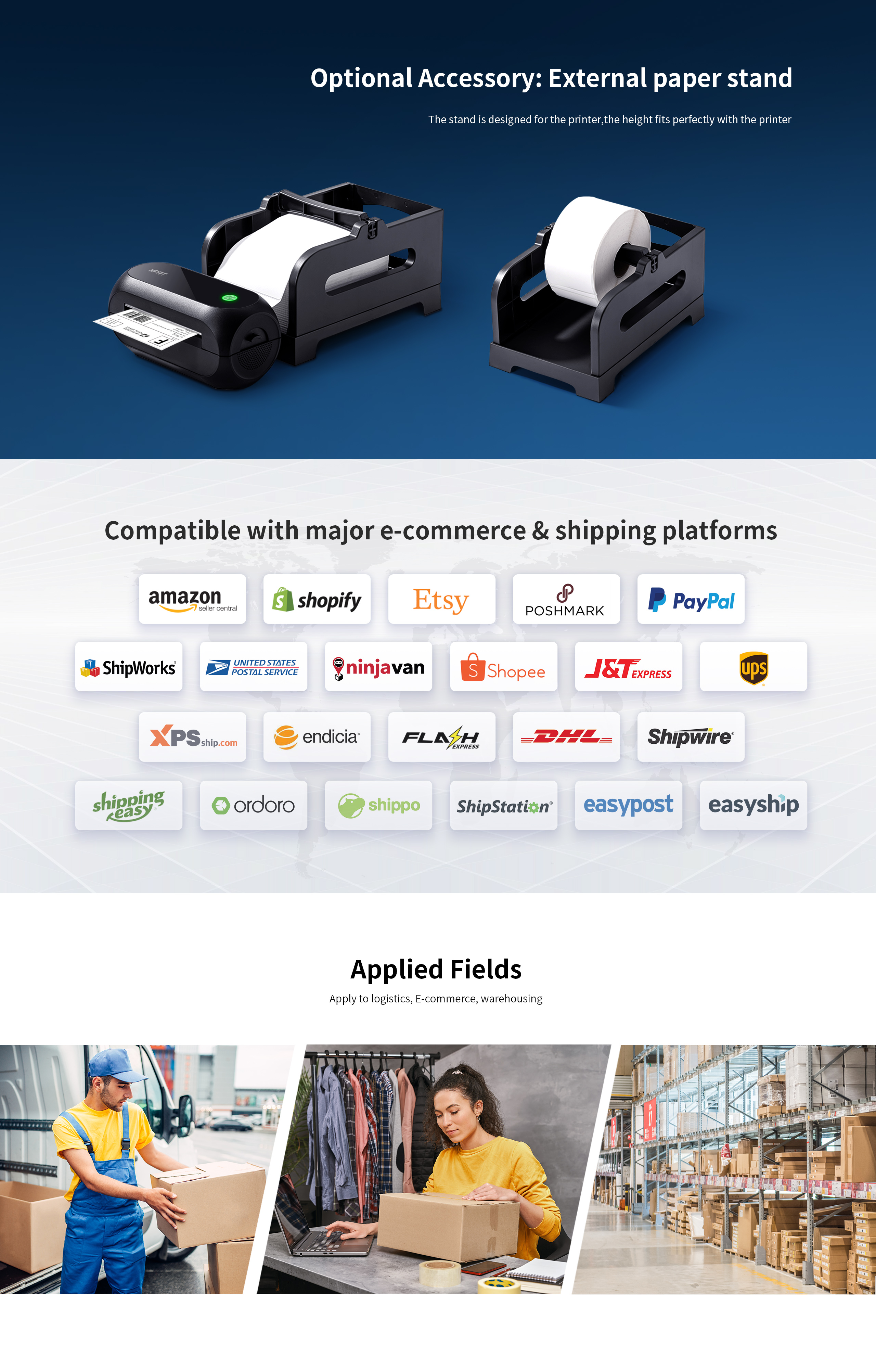 4 inch Thermal Label Printer_label maker for shipping Manufacturer SL43 ...