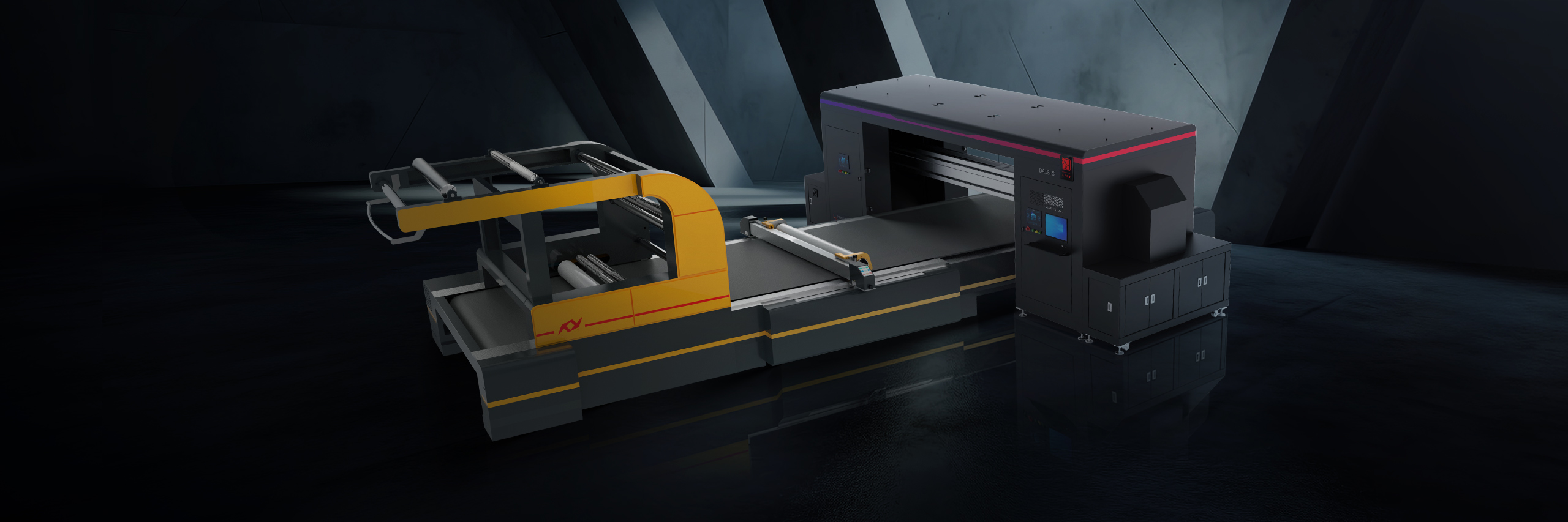 Online Sizing Flat Bed Screen+Digital Textile Printer: HPRT DA18FS Hybrid